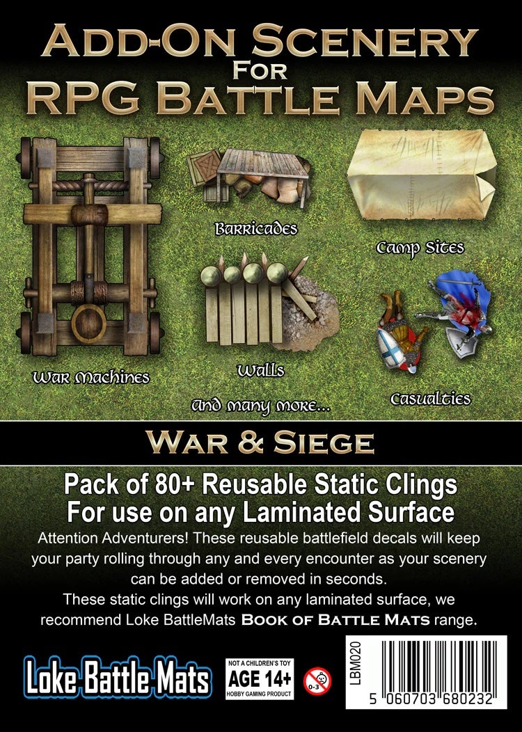 ADD-ON SCENERY FOR RPG BATTLE MAPS: WAR AND SIEGE | Proud Lion Comics ...
